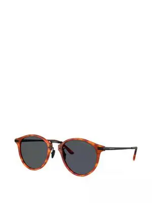 Giorgio Armani Round-frame Tortoiseshell Sunglasses