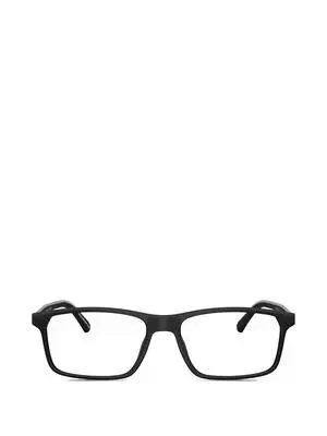 Emporio Armani Rectangle-frame Glasses - Black