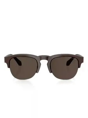 Giorgio Armani Round-frame Sunglasses - Brown