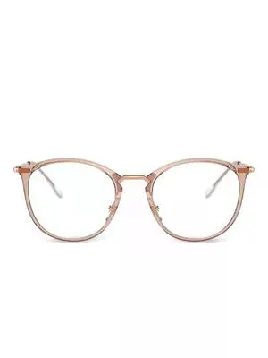 Ray-ban Round-frame Glasses - Brown