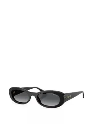 VOGUE EYEWEAR Oval Frame Sunglasses With Logo Plaque