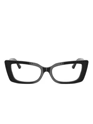 JIMMY CHOO Jc3018b Crystal-embellished Cat-eye Glasses - Black