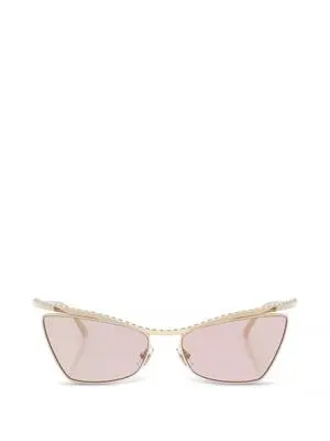 JIMMY CHOO Cat-eye Frame Sunglasses - Gold