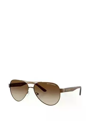 Armani Exchange Pilot-frame Gradient Sunglasses