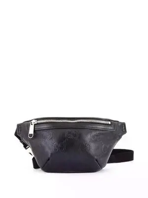 Gucci Gg Embossed Perforated Leather Small Belt Bag