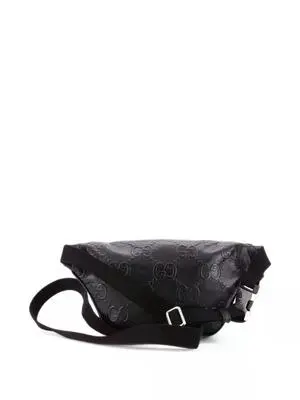 Gucci Gg Embossed Perforated Leather Small Belt Bag