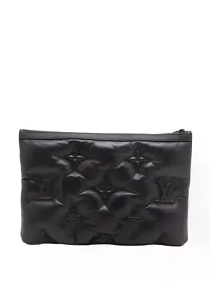 LOUIS VUITTON 2018 Monogram Puffer A4 Pouch Clutch Bag