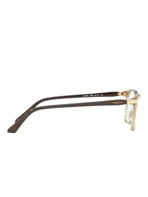VOGUE EYEWEAR Rectangle Frame Eyeglasses - Neutrals