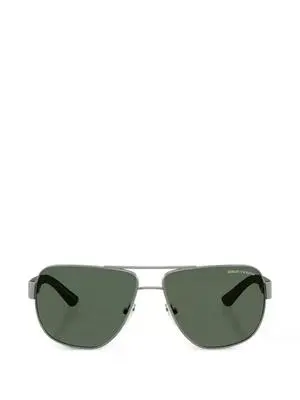 Armani Exchange Pilot-frame Sunglasses - Green