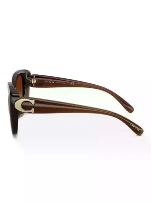 COACH Logo-plaque Square Sunglasses