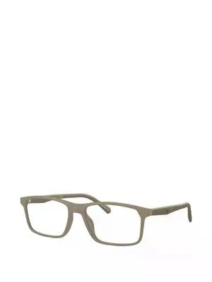 Emporio Armani Rectangle-frame Glasses - Neutrals