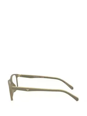 Emporio Armani Rectangle-frame Glasses - Neutrals