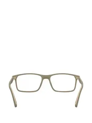 Emporio Armani Rectangle-frame Glasses - Neutrals