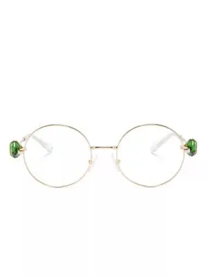 SWAROVSKI Sk1001 Round-frame Glasses - Gold