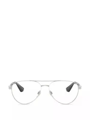 Burberry Pilot Metal Glasses - Silver