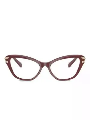 SWAROVSKI Crystal-embellished Cat-eye Glasses - Red