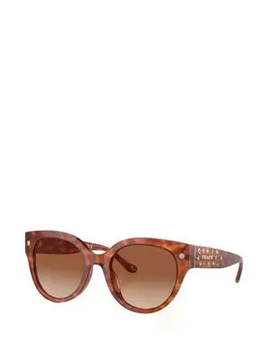 COACH Tortoiseshell-effect Cat-eye Sunglasses - Brown