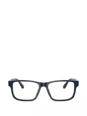 Emporio Armani Rectangle-frame Glasses - Blue