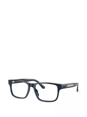 Emporio Armani Rectangle-frame Glasses - Blue