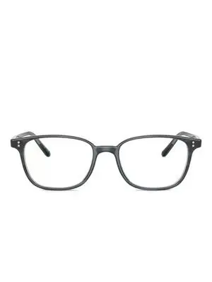 Oliver Spencer Maslon Rectangle-frame Glasses - Blue