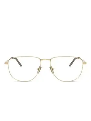 Moncler Geometric-frame Glasses - Gold