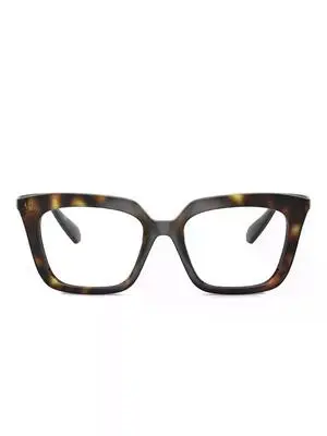 SWAROVSKI Tortoiseshell Cat-eye Glasses - Brown