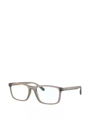 POLO RALPH LAUREN EYEWEAR Rectangle Full Rim Eyeglasses - Grey