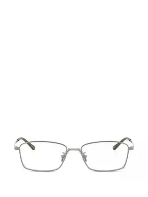 POLO RALPH LAUREN EYEWEAR Titanium Rectangle Frame Eyeglasses - Grey