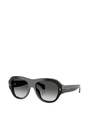 Moncler Elevane Geometric-frame Sunglasses - Black