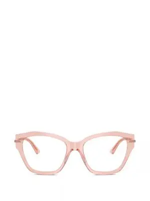 JIMMY CHOO Geometric Metal Glasses - Pink