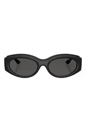 JIMMY CHOO Sue Oval-frame Sunglasses - Black