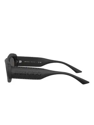 JIMMY CHOO Sue Oval-frame Sunglasses