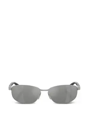 Prada Logo-detail Sunglasses - Silver