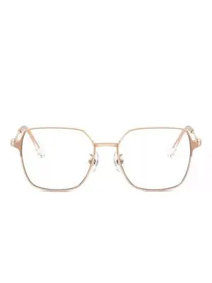 SWAROVSKI Rose Square Frames Glasses - Gold