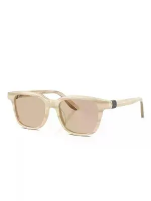Brunello Cucinelli Square-frame Sunglasses - Brown