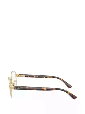 Ray-ban Round-frame Glasses - Gold