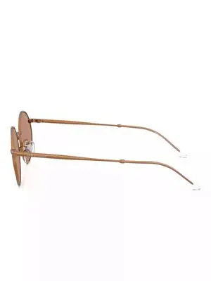 Giorgio Armani Oval-frame Metal Sunglasses