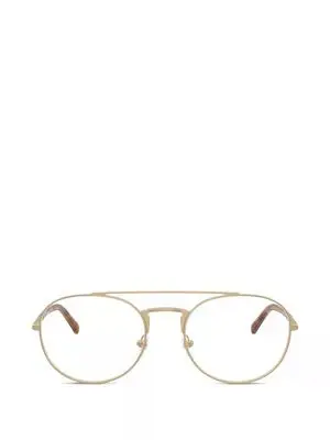 Emporio Armani Pilot Frame Glasses - Gold