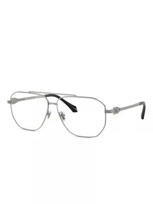 Versace Metal-frame Rectangle Glasses
