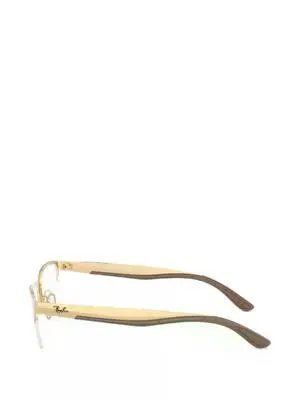 Ray-ban Rectangle-frame Glasses - Gold