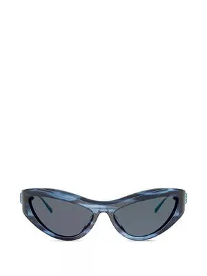 SWAROVSKI Crystal-embellishment Sunglasses - Blue