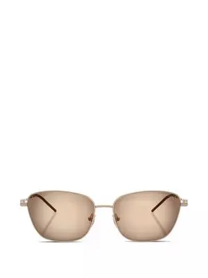 Emporio Armani Square Frame Sunglasses - Gold