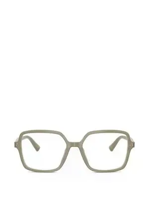 JIMMY CHOO Geometric Glasses Green