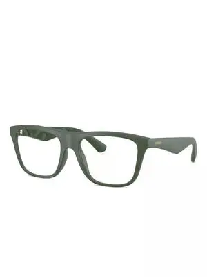 Burberry Check-patterned Detail Square Glasses