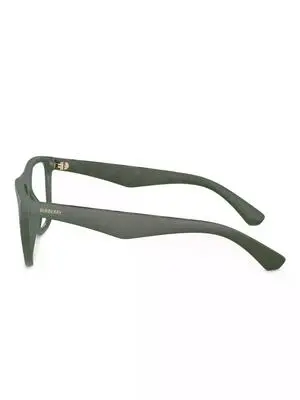 Burberry Check-patterned Detail Square Glasses