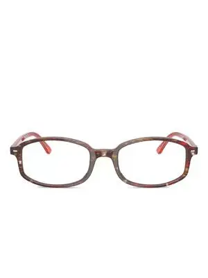 Ray-ban Rectangle-frame Glasses - Brown