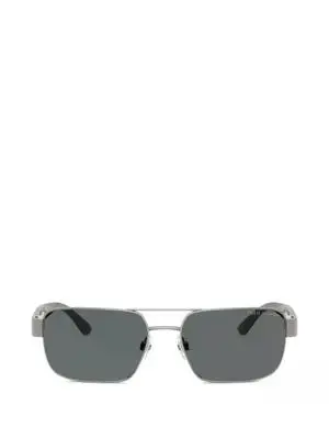 POLO RALPH LAUREN EYEWEAR Rectangle Frame Sunglasses - Silver