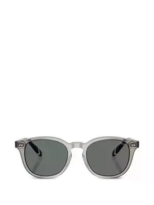 POLO RALPH LAUREN EYEWEAR Shiny Transparent Round Frame Sunglasses