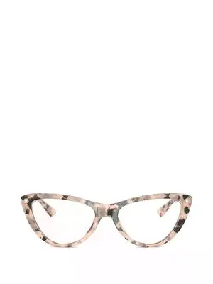 JIMMY CHOO Tortoiseshell Cat-eye Glasses - Neutrals