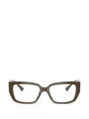 JIMMY CHOO Geometric Frame Glasses - Brown